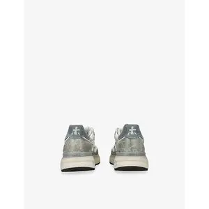 Premiata Mick 0.1 Suede And Mesh Trainers