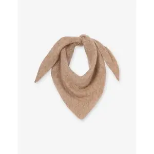 Claudie Pierlot Brushed-texture Wool-blend Scarf - Camel