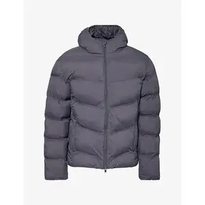 ARNE Chevron Hooded Nylon Puffer Jacket