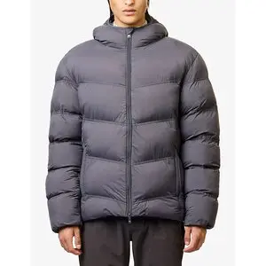 ARNE Chevron Hooded Nylon Puffer Jacket