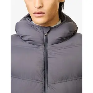 ARNE Chevron Hooded Nylon Puffer Jacket