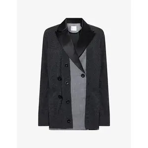 Sacai Contrast Suit Wool Cardigan