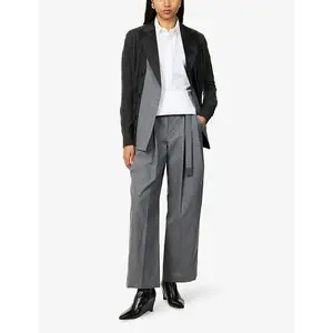 Sacai Contrast Suit Wool Cardigan