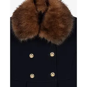 Maje Collared Button-down Wool-blend Coat