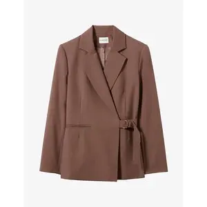 Claudie Pierlot D-ring Notch-lapel Woven Jacket
