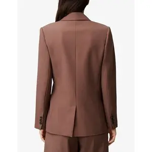 Claudie Pierlot D-ring Notch-lapel Woven Jacket