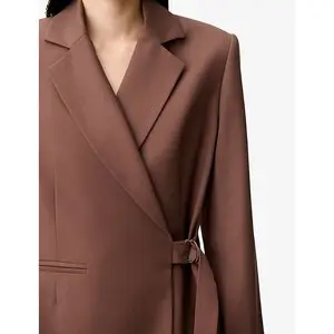 Claudie Pierlot D-ring Notch-lapel Woven Jacket
