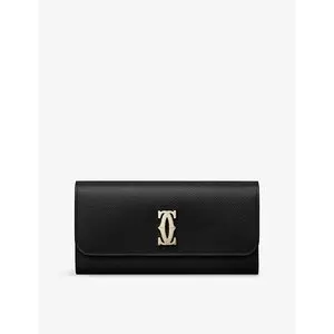 Cartier C De Leather Wallet - Black
