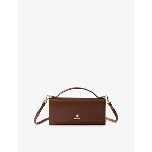 Prada Brand-plaque Leather Wallet With Shoulder Strap