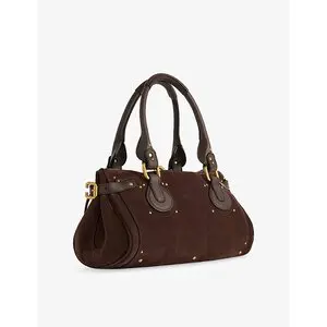 Chloé Paddington Suede Shoulder Bag - Kohl Brown