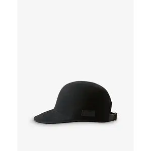 Claudie Pierlot Brand-appliqué Wool-felt Cap - Black