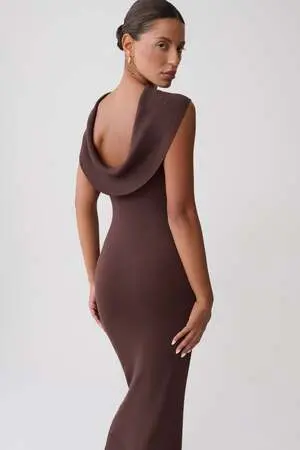Meshki Ellen Ribbed Midi Column Knit Dress