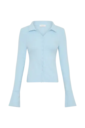 Meshki Analisa Button Down Long Sleeve Top