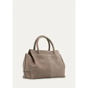 TOD'S Small Suede Small Shopper Tote Bag