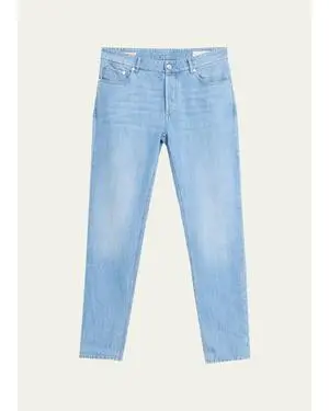 Brunello Cucinelli Traditional Cuffed Jeans - Light Blue