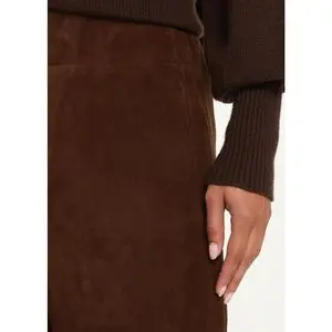 AEXAE Suede Barrel-leg Pants