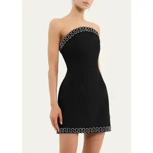 Rebecca Vallance Nyx Bonded Crepe Strapless Mini Dress