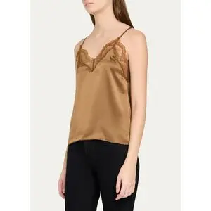 AEXAE Silk Lace Tank Top