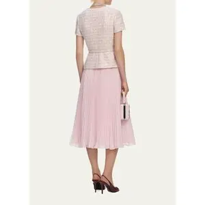 SELF-PORTRAIT Sequined Bouclé Midi Dress