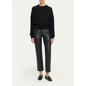 HAIKURE Marcy Distressed Wool Crewneck Sweater