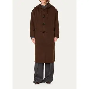 Officine Générale Wool Hooded Longline Coat