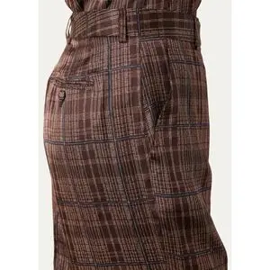 Officine Générale Checked Wide-leg Pants