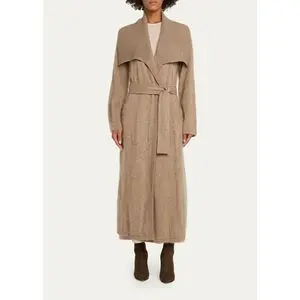 TOCCIN Edina Cashmere Shawl-collar Duster
