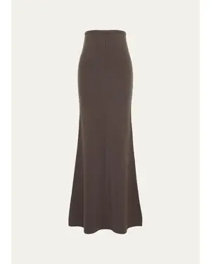 Max Mara Wool & Cashmere Knit Maxi Skirt
