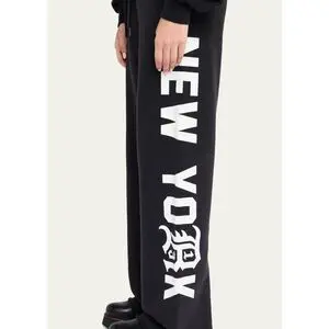 R13 New York Printed Cotton Sweatpants