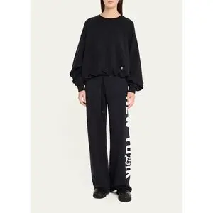 R13 New York Printed Cotton Sweatpants