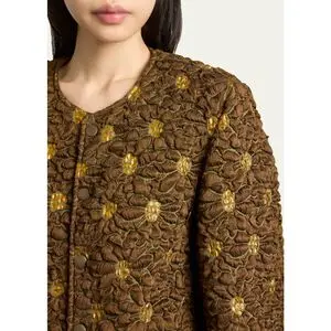 Dries Van Noten Floral Cloqué Jacquard Jacket