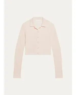 Helmut Lang Raw Edge Linen-blend Knit Cardigan - Ivory