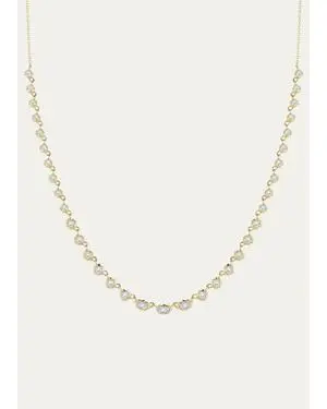 JADE TRAU 18k Gold Small Maverick Diamond Riviera Necklace - Yellow