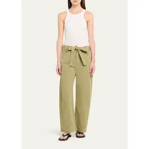 JAMIE HALLER The Karate Barrel-leg Pants
