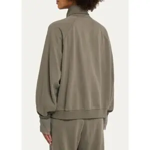 Brunello Cucinelli Monili Silk Cuffs Travel Zip-up Jacket