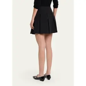 L'Agence Tania Pleated Mini Skirt