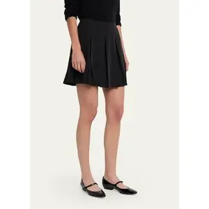 L'Agence Tania Pleated Mini Skirt