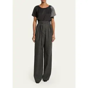 Dries Van Noten Peacha 426 Plaid Wool Pants