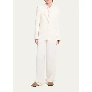 TWP Her Fit Blazer In Coated Viscose Linen