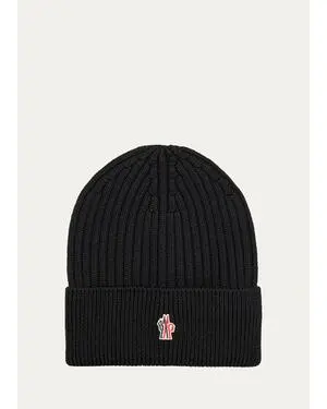 MONCLER GRENOBLE Ribbed Virgin Wool Beanie - Multi