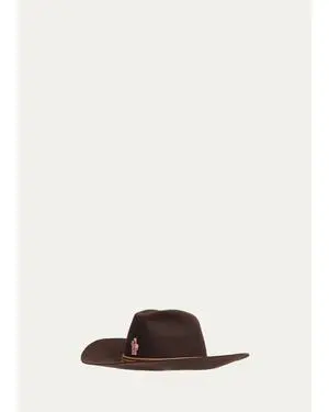 MONCLER GRENOBLE Wool Felt Cowboy Hat - Brown