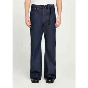 Sacai Levi's X Oversized Wide-leg Belted Jeans