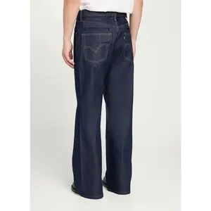 Sacai Levi's X Oversized Wide-leg Belted Jeans