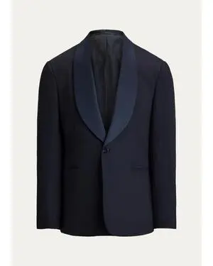 Ralph Lauren Purple Label Kent Handmade Barathea Tuxedo Jacket - Brown