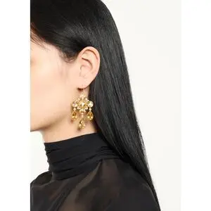 MELLERIO 18k Gold Pierreries Citrine Girandole Earrings