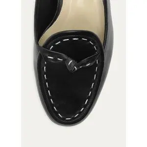 ALEXANDRE BIRMAN Clarita Topstitched Leather Loafers