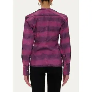HAIKURE Shona Check-print Cotton Shirt - Pink