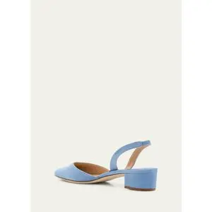 Manolo Blahnik Aspro Suede Slingback Pumps