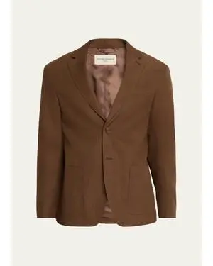 Officine Générale Michel Relaxed Single-breasted Jacket