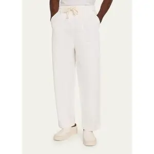 Officine Générale Cotton Wide-leg Drawstring Trousers